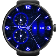 Neon Blue Watch Face APK para Android - Descargar