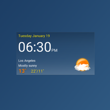 Digital clock weather theme 1 APK para Android - Descargar