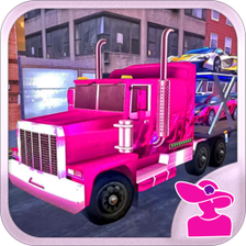 Pink Trailer Truck Car Carrier para Android - Descargar