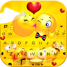 Funny Yellow Emojis Keyboard Background for Android - Download