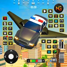 Flying Police Car Driving Game pour Android - Télécharger