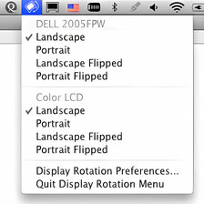 Display Rotation Menu para Mac - Descargar
