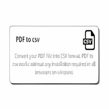 PDF to csv for free with this tool for Google Chrome - Extension Download