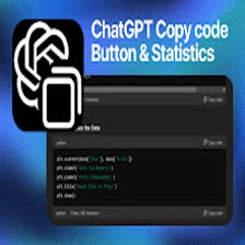 ChatGPT Bottom Copy Code Button & Statistics Google Chrome 용 - 확장 프로그램 다운로드