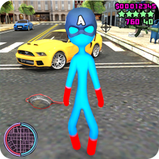 Captain Stickman Rope Hero New for Android - Download