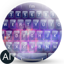 AI Keyboard Theme Glass Galaxy APK para Android - Download