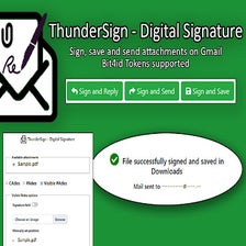 ThunderSign - Digital signature for Google Chrome - Extension Download