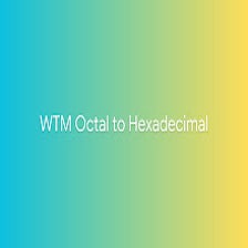 WTM Octal to Hexadecimal para Google Chrome - Extensión Descargar