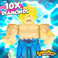 x10 DIAMONDS Coins Hero Simulator para ROBLOX - Juego Descargar
