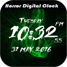LED Horror Digital Clock LWP para Android - Descargar