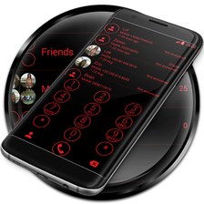 Dialer Theme Circle Black Red APK for Android - Download