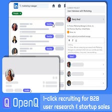 OpenQ B2B User Research Recruiting Extension para Google Chrome - Extensión Descargar