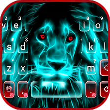 Wild Neon Lion Keyboard Theme for Android - Download