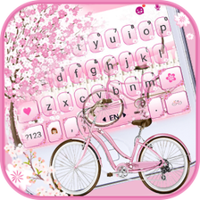 Sakura Bicycle Keyboard Theme for Android - Download