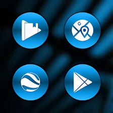 Metallic Blue Icons By Arjun Arora for Android - Download