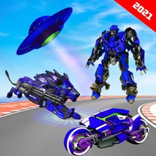 Android için Lion Robot Transform Bike Game - İndir