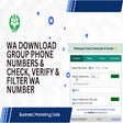 WA Group/ Chat Numbers Downloader -WAMessager for Google Chrome ...
