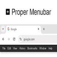 Proper Menubar for Google Chrome Google Chrome 용 - 확장 프로그램 다운로드