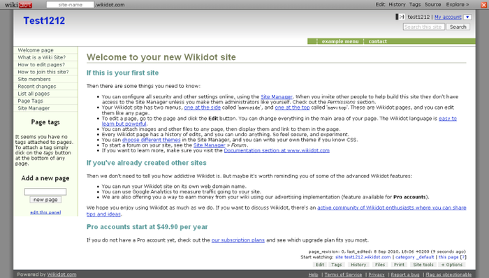 Wikidot Online