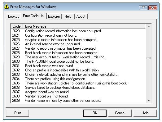 Error Messages for Windows (Windows) - Download