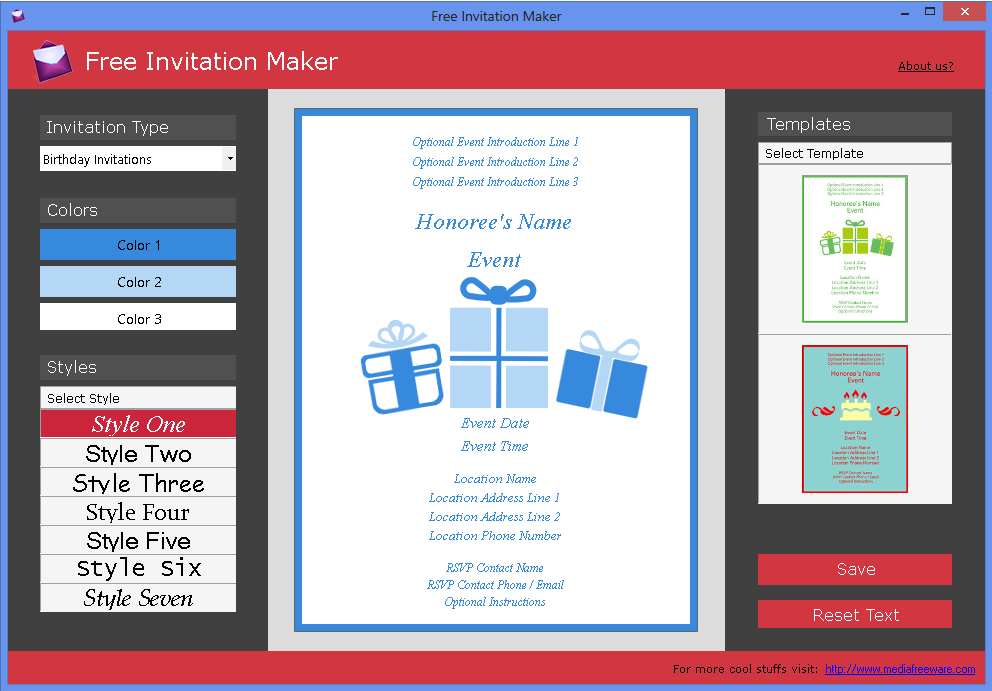 Free Invitation Maker Download