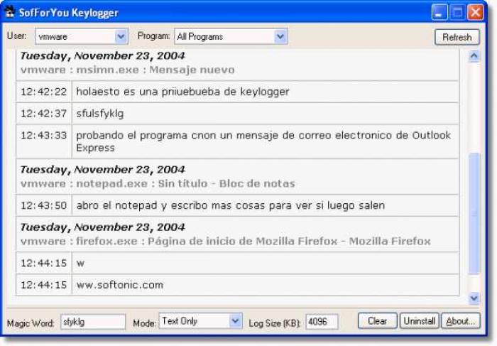 Keylogger Gratis - Descargar