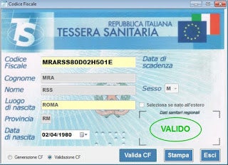 Codice Fiscale - Download